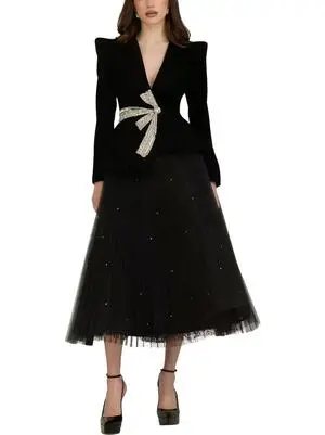 ARAFTU Bow-embellished Suit - Black