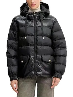 Liu Jo Quilted Hooded Jacket - Black