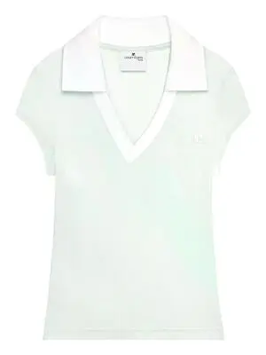 COURREGES V-neck T-shirt - Green