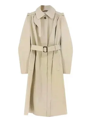 Alexander McQueen Belted Coat - Neutrals