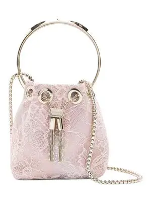 JIMMY CHOO Micro Bon Bon Bucket Bag - Pink