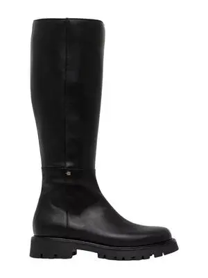 BALDININI Leather Knee-high Boots - Black