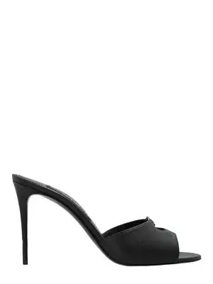 Dolce & Gabbana Cutout Logo Mules - Black