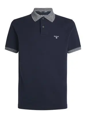 Barbour Cotton Marlton Polo Shirt - Navy
