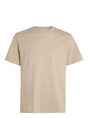 Sandro Cotton Logo T-shirt - Beige
