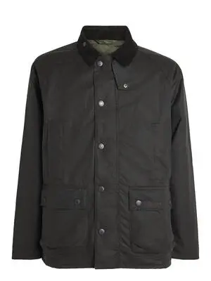 Barbour Waxed Cotton Check Beaufort Jacket - Green