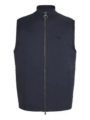 Barbour Cotton Knitted Dryburn Gilet - Navy