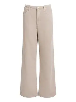AGOLDE Corduroy Keira Wide-leg Jeans - Ivory