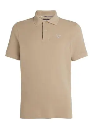 Barbour Cotton Tartan Polo Shirt - Beige