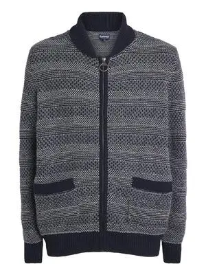 Barbour Wool Helmsley Cardigan - Navy