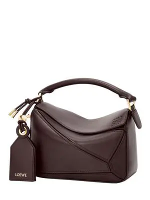 Loewe Mini Leather Puzzle Top-handle Bag - Brown