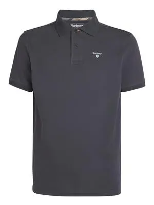 Barbour Cotton Tartan Polo Shirt - Navy