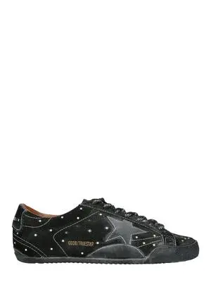 GOLDEN GOOSE True Star Suede Sneakers - Black