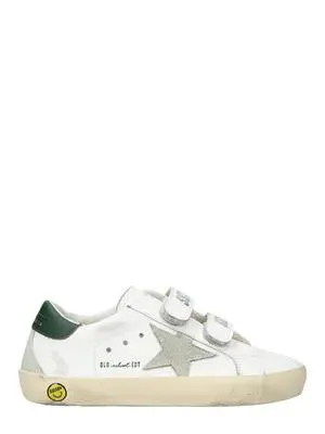 GOLDEN GOOSE Leather Old School Sneakers - White