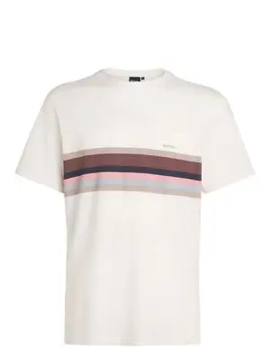 Barbour Cotton Stripe Newsham T-shirt - White