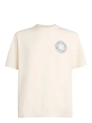 Stone Island Cotton Compass T-shirt - Ivory