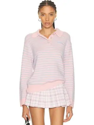 Casablanca Oversized Polo Shirt - Pink