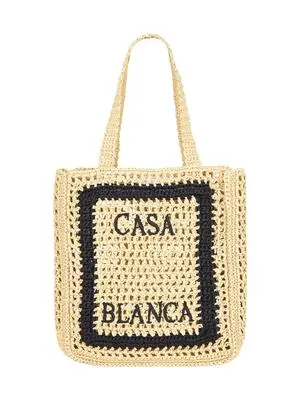 Casablanca Raffia Tote Bag - Natural