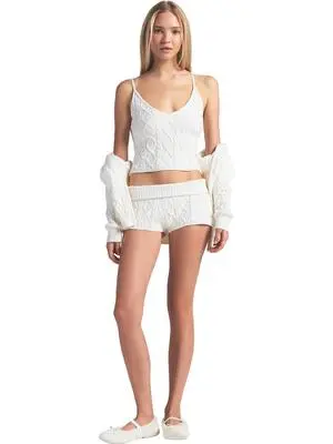 SKIMS Sweater Knits Cable Knit Cami Ivory