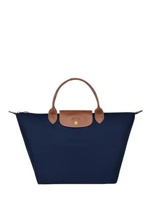 Longchamp Le Pliage Top Handle Bag M - Navy Blue