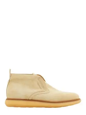 FERRAGAMO Suede Desert Boot - Beige