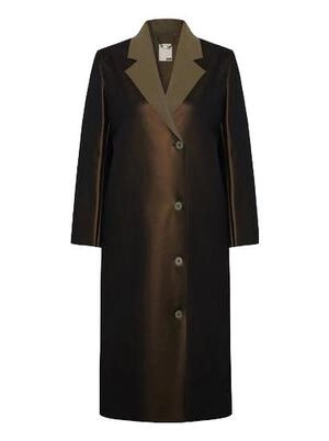 PCFG Wool Blend Paper Coat - Brown