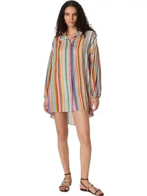 Missoni Cotton And Silk Shirt With Zigzag Pattern - Multicoloured