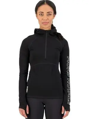 MONS ROYALE Bella Tech Hooded Top - Black