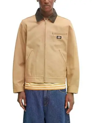 WACKO MARIA Corduroy-collar Zip-up Jacket - Brown