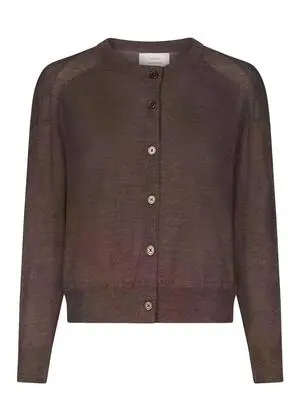 Loulou De Saison Kita Buttoned Ribbed Cardigan - Brown