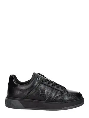 BALDININI Embossed Logo Panelled Sneakers - Black