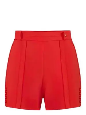 Elisabetta Franchi Logo Detail Shorts - Red