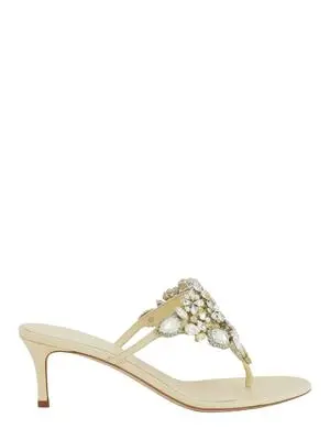 Rabanne Crystal-embellished Sandals - Neutrals