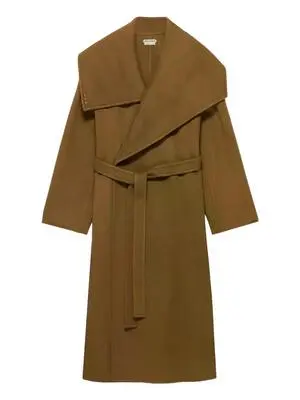 JW Anderson Double-breasted Wrap Coat - Brown