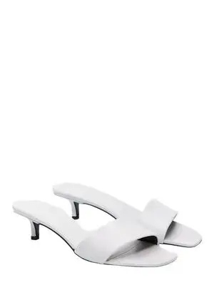 Loulou De Saison Andy Heeled Mules - White