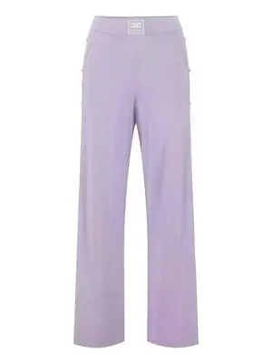 Elisabetta Franchi Wide Leg Trousers - Purple