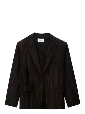 Ba&sh Hocee Pinstripe Blazer - Brown