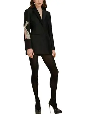 ARAFTU Bow-embellished Blazer - Black