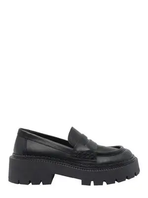 VIC MATIE Platform Loafers - Black