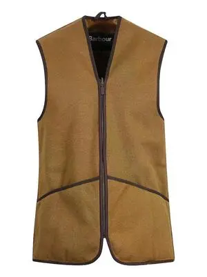 Barbour Faux Fur Zip Vest - Brown