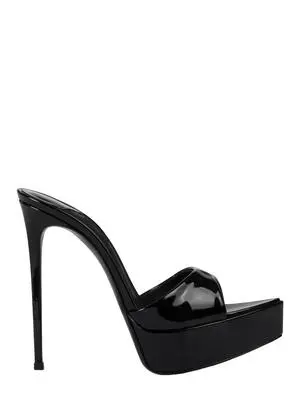 LE SILLA Platform Mules - Black