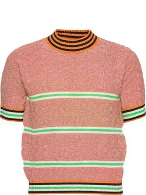Henrik Vibskov Safe-t Striped T-shirt - Orange