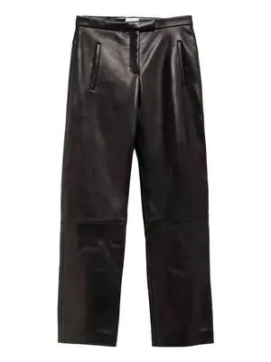 Khaite Leather Trousers - Black