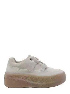 VIC MATIE Suede Platform Sneakers - Neutrals