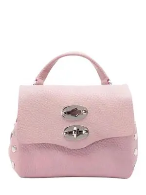 ZANELLATO Baby Postina Stud-embellished Crossbody Bag - Pink
