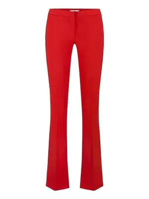 Elisabetta Franchi Raw-edge Stitching Trousers - Red