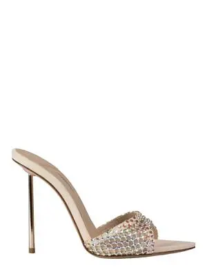 LE SILLA Gilda Embellished Mules - Neutrals
