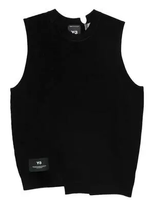 Y3 Gfx Knit Tank Top - Black