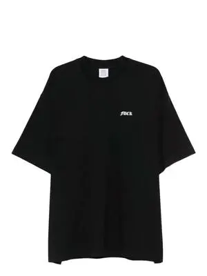 Vetements Lettering-print T-shirt - Black