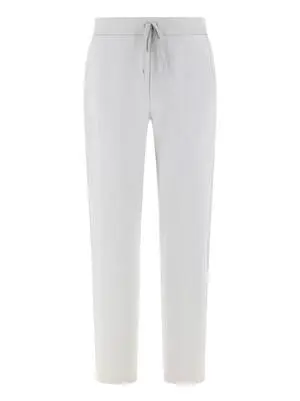 Boggi Milano Drawstring Patch Pocket Track Pants - Grey